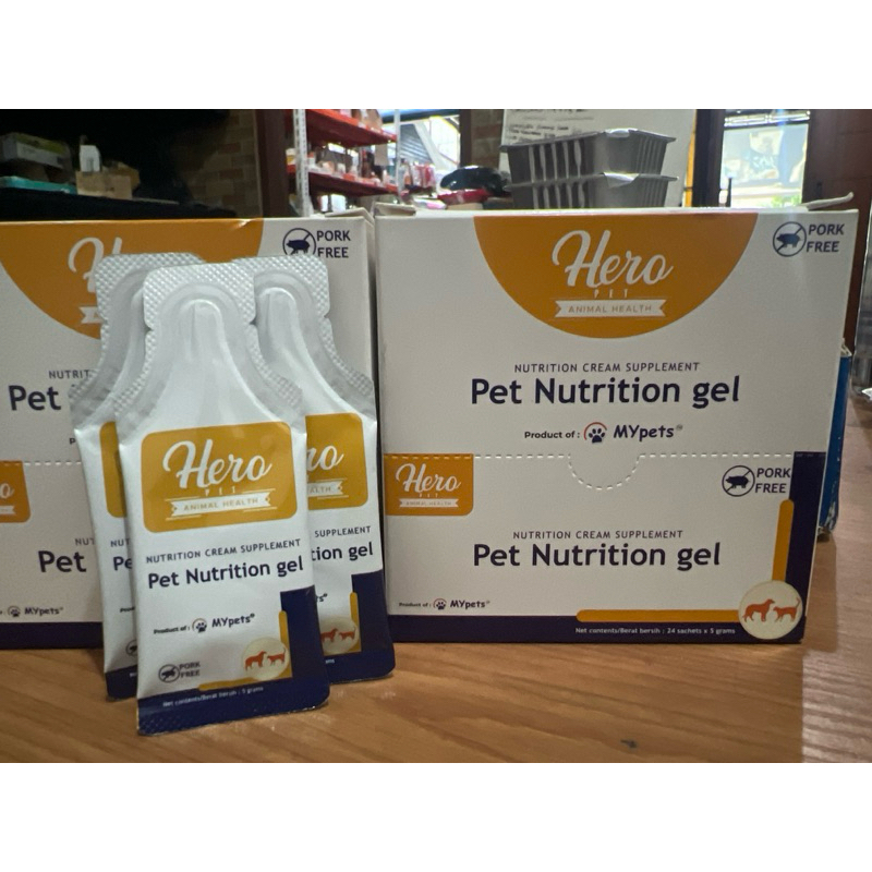 Hero Pet Nutrition Gel sachet 5gr vitamin multivitamin food for cats ...