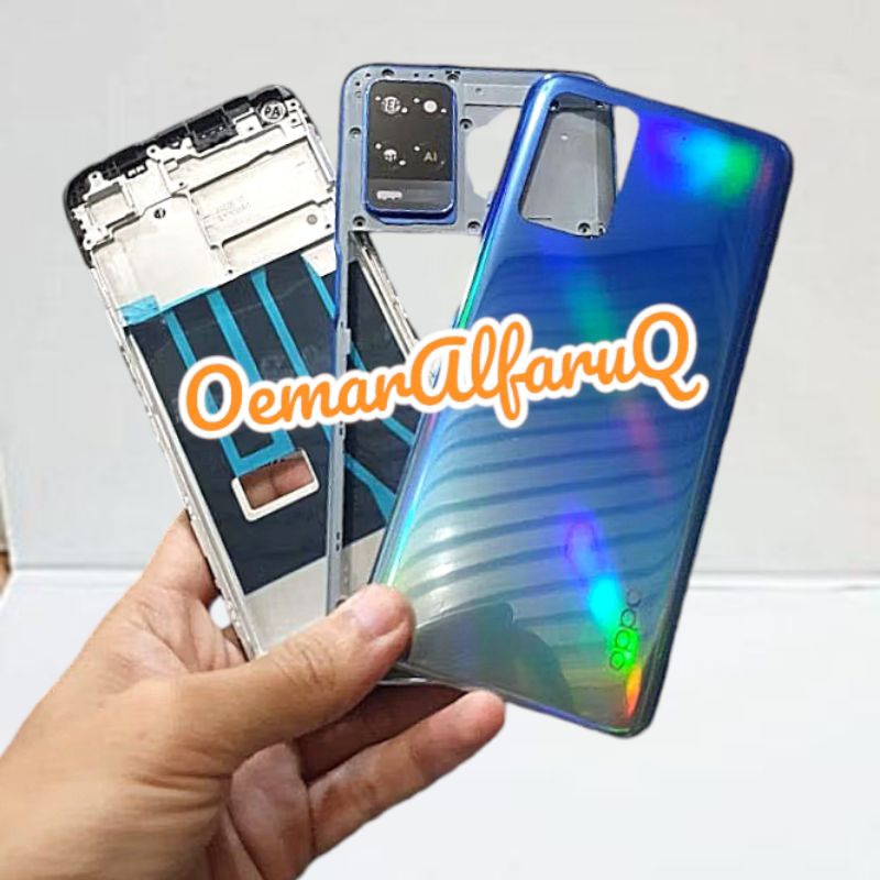 Oppo A55 4G Cessing housing full set housing + LCD Frame | Shopee ...