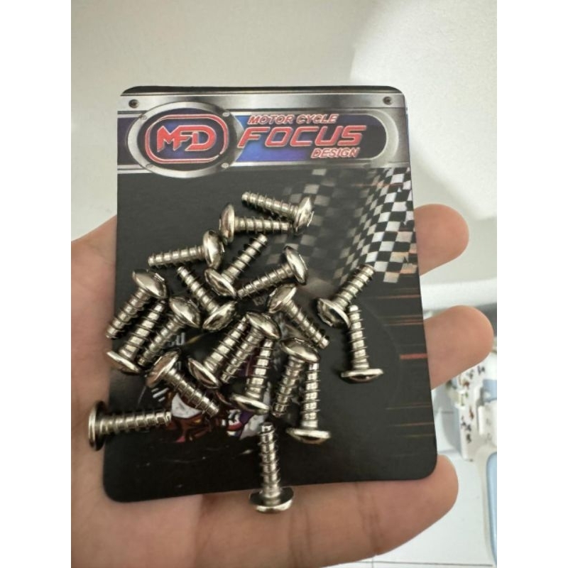 Yamaha CHROME WORM BODY BOLT 2 KEYS CONTAINS 20 PCS | Shopee Philippines