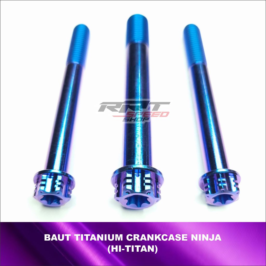 Hi-titan BOLT TITANIUM CRANKCASE NINJA R RR ZX150 KR KRR HI TITAN ...