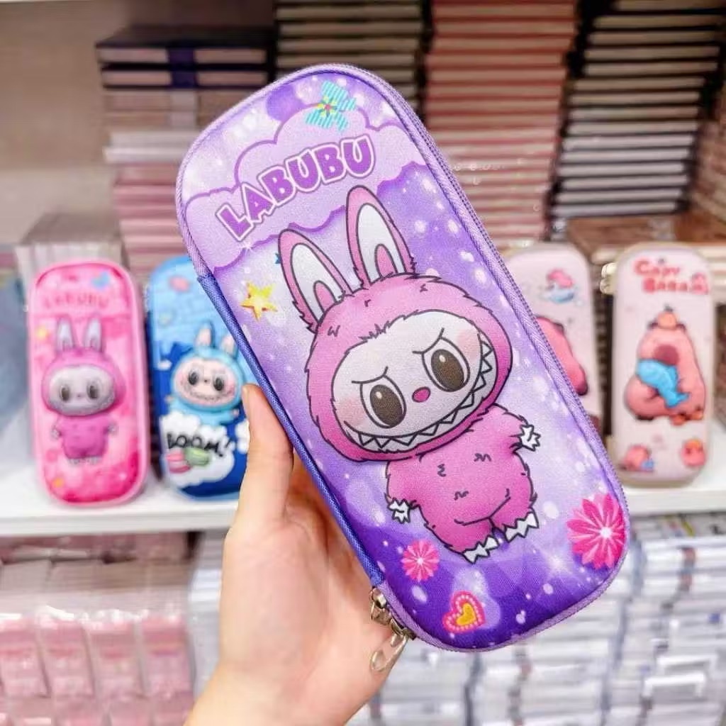 3d LABUBU Motif Children's Pencil Case Cartoon Pattern Children's ...