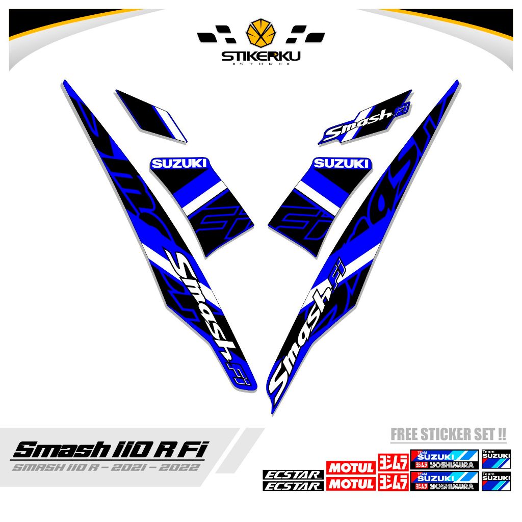 STICKER SMASH 110 R FI / MTF 4 / STRIPING SMASH - 2021 - 2022 / SETIKER ...
