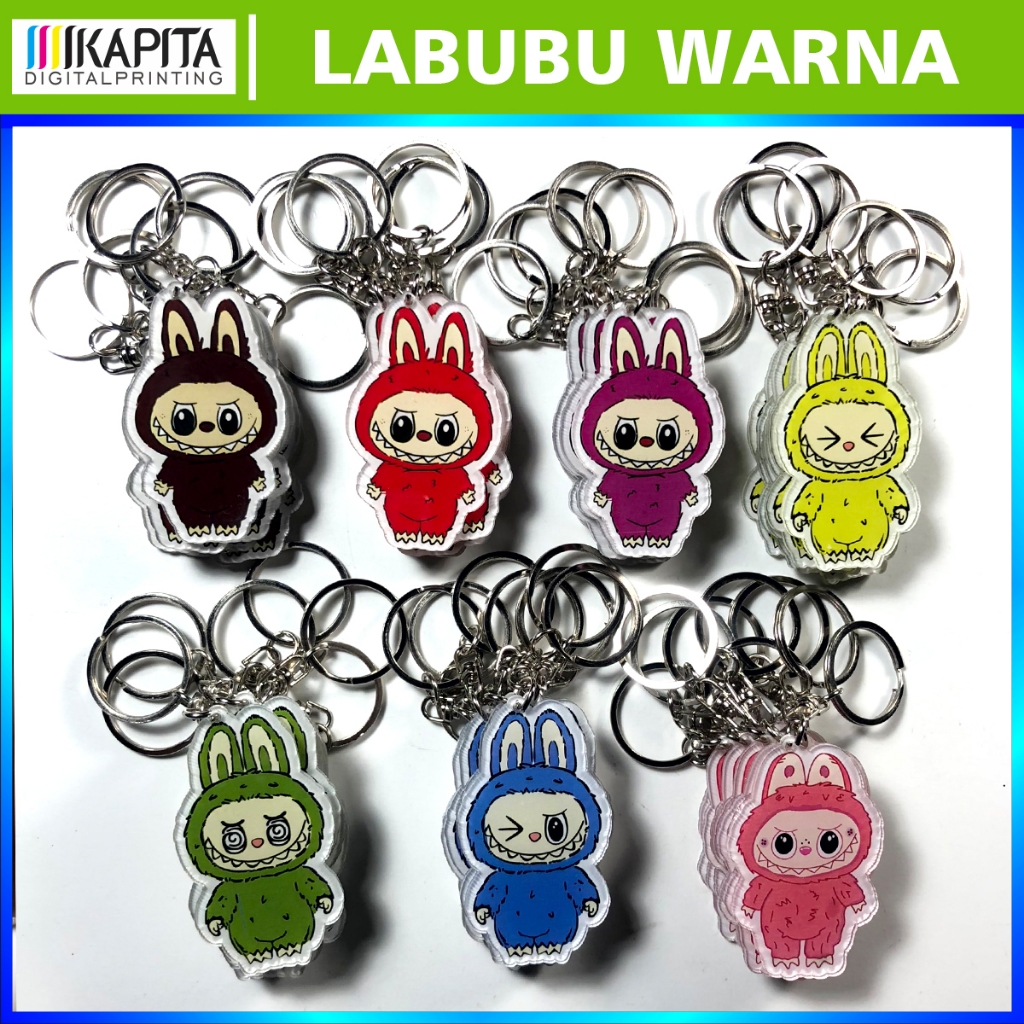 GANTUNGAN Colorful Labubu key chains - Labubu chains - Labubu keychains ...