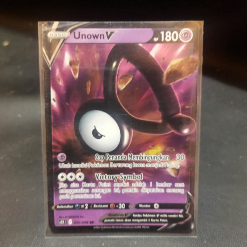 Pokemon TCG Indonesia Unown V s12 035/098 RR original | Shopee Philippines