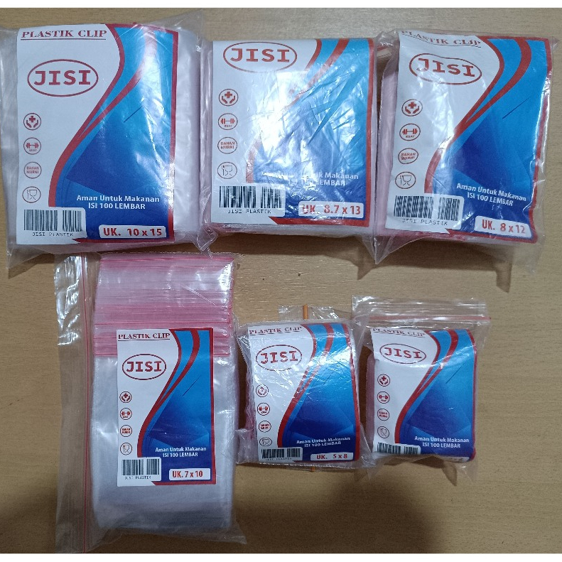 PLASTIC CLIP / PLASTIC ZIPLOCK CONTENTS 100 SHEETS (PER PACK) | Shopee ...