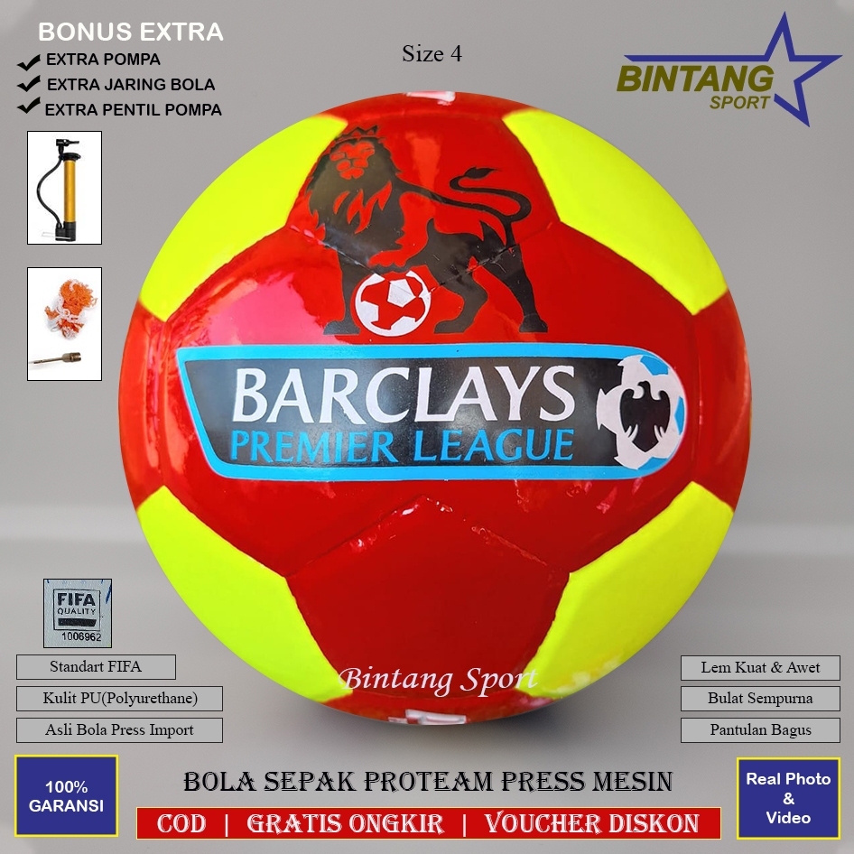 MESIN Soccer Ball Size 4 English League Press Soccer Ball Machine for ...