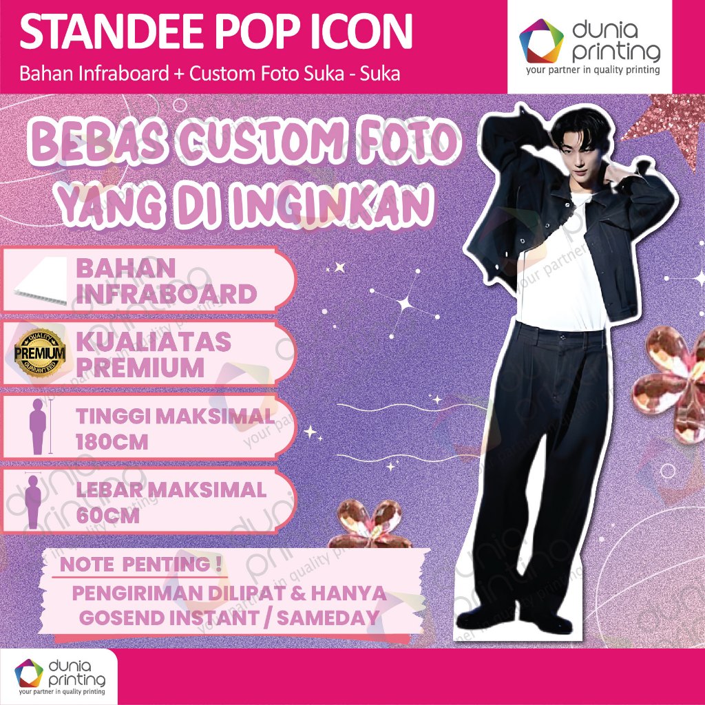 Standee Pop icon / Stande Kpop / Human Stande Real Size / Standee ...