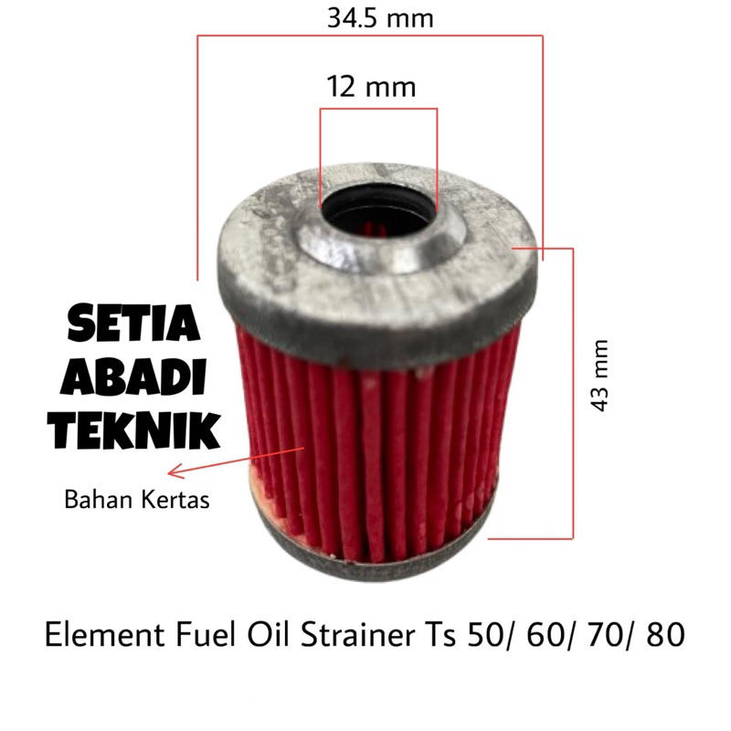 MESIN Element Fuel Oil Strainer/ Engine Diesel Oil Filter Fill Ts 50 ...