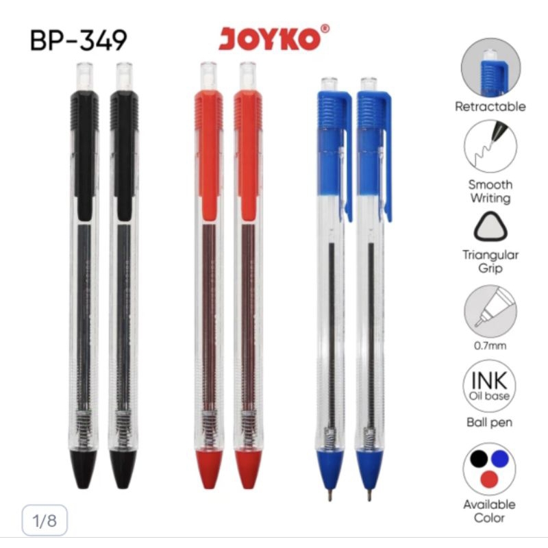 Joyko Focus Pen 0,7mm BP-349-12 (1pcs) | Shopee Philippines