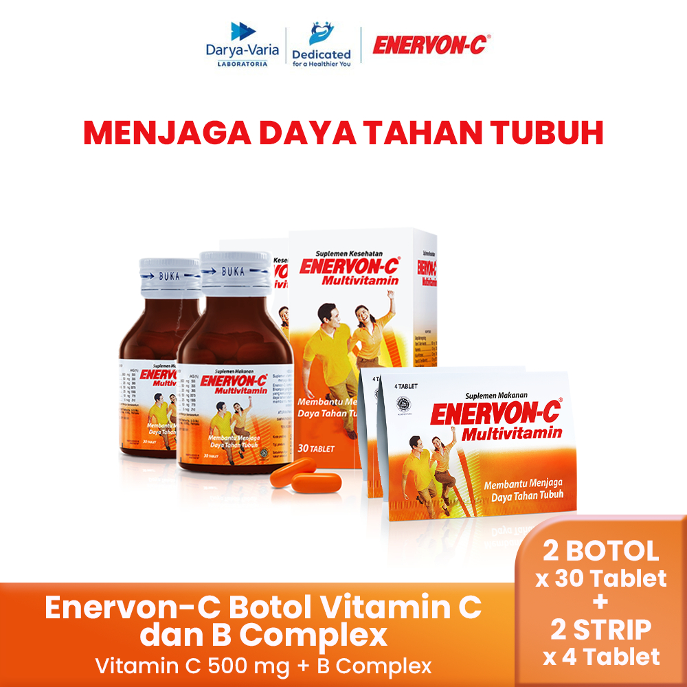 [BUNDLE] Enervon-c Vitamin C and B Complex Bottles (2 Bottles x 30 ...