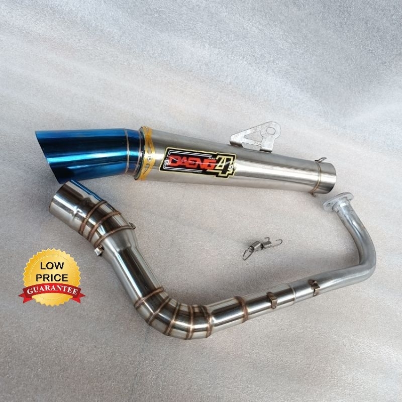 Open pipe Daeng sai4 51mm 1set Big elbow Nmax v2/Aerox v2 Mio sporty ...