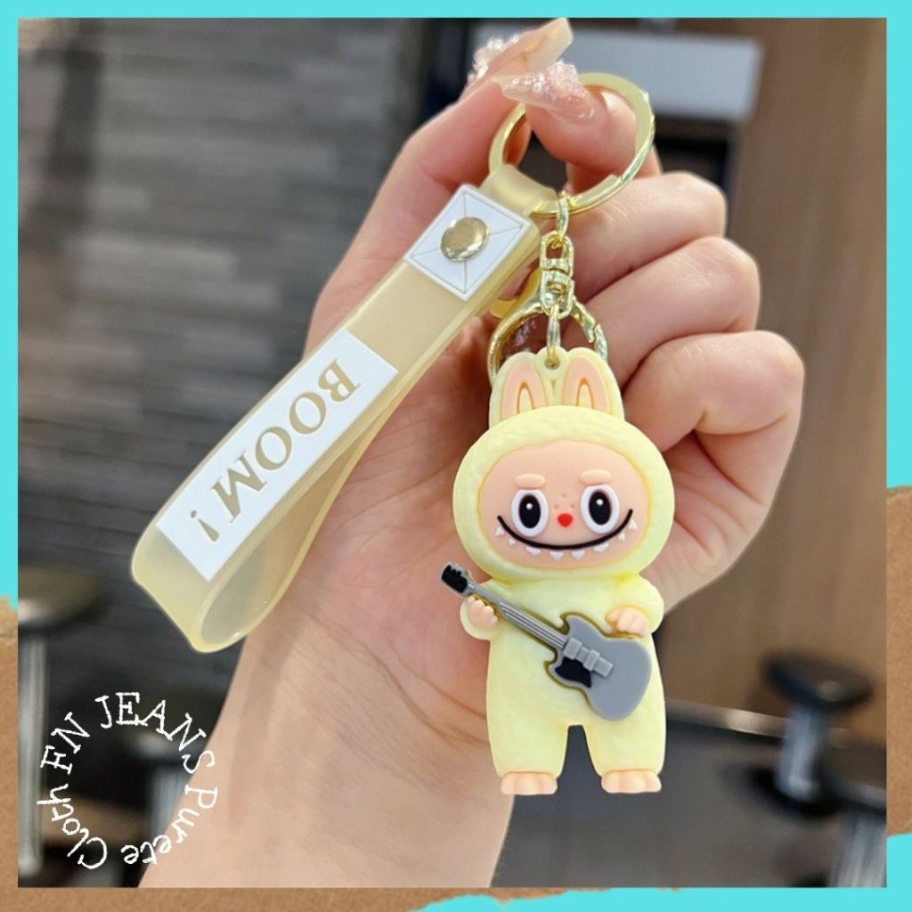 Labubu Keychain Playing Guitar and Labubu Keychain In Costume KYC 23 ...