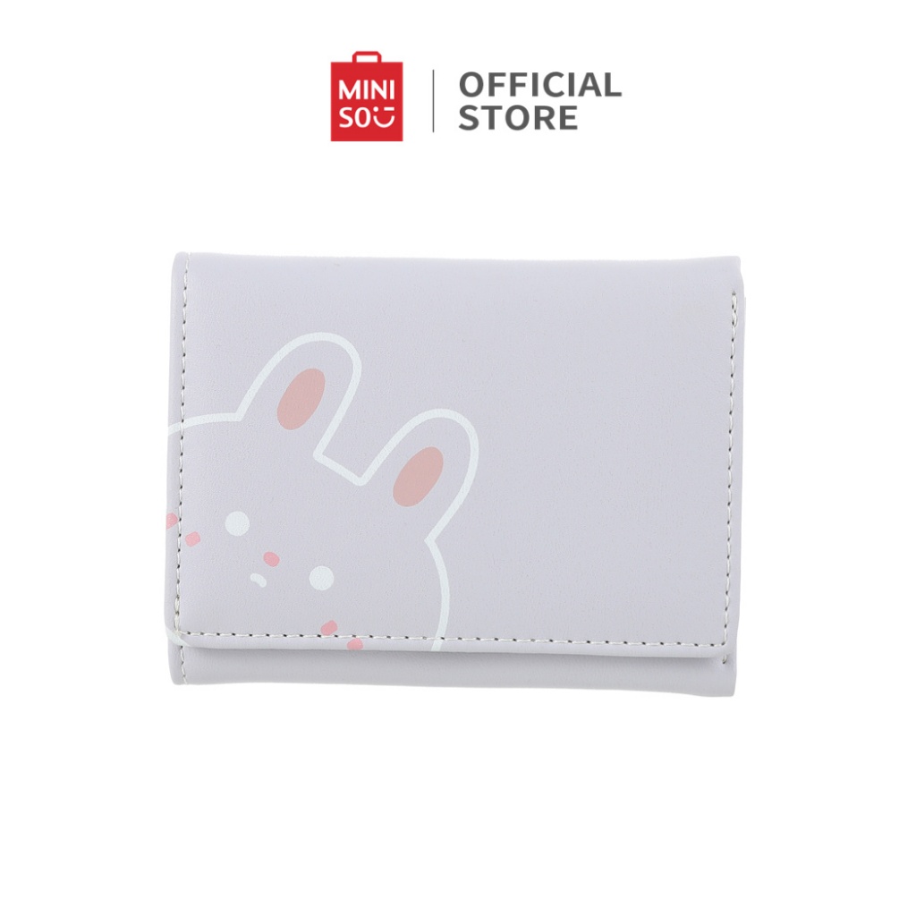 Miniso Wallet Bear Bifold Print / Women's Wallet has a photo holder ...