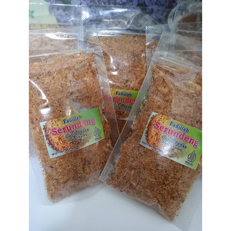 Sweet and savory shredded coconut serundeng with peanut shrimp - Food ...
