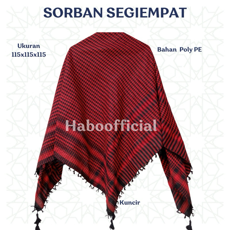 Adult RECTANGULAR TORBAN / MOTIF TORBAN / PLAIN TORBAN / ARAB TORBAN ...