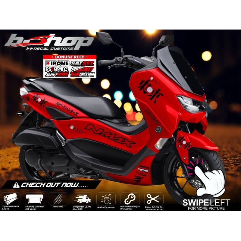 Yamaha Nmax Full Body Decal Tokyo Kanji Motif Latest Color Choices ...