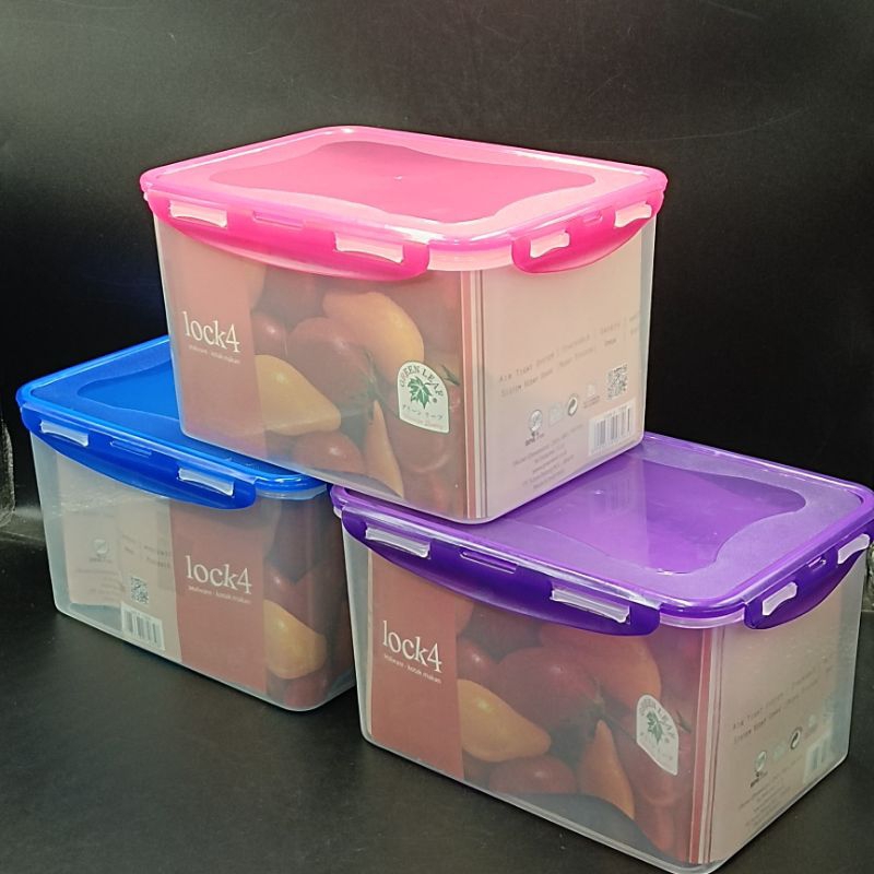 SEALWARE LUNCH BOX PLASTIC JAR LOCK 4 GREEN LEAF 7265 | Shopee Philippines