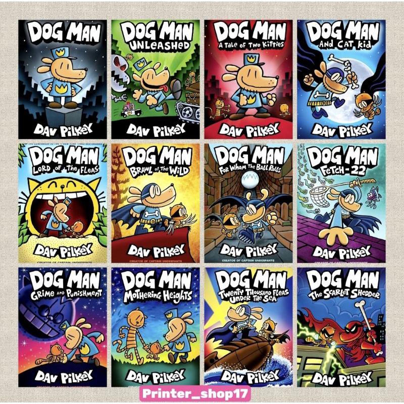 Dog Man (12 book series) By Dav Pilkey (English) | Shopee Philippines