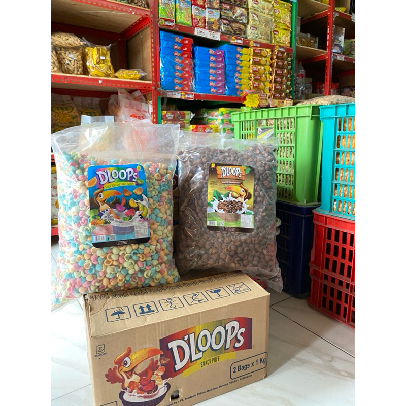 Chococrunch d'loops 1kg cornpuff d'loops/choco crunch | Shopee Philippines