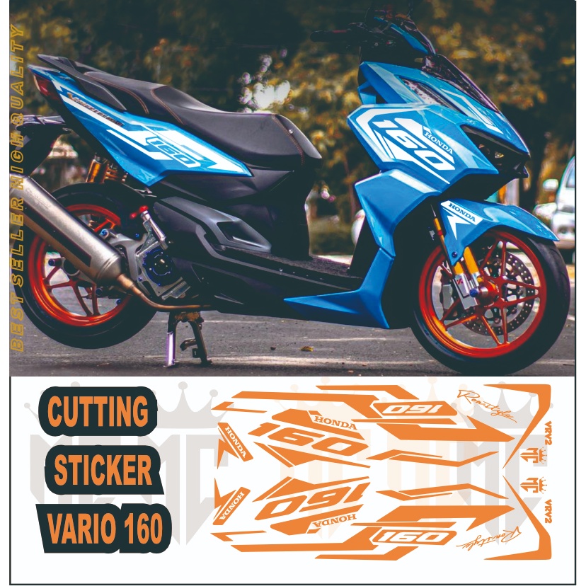 CUTTING STICKER VARIO NEW 160 2021-2022 STRIPING VARIATION VARIO NEW ...