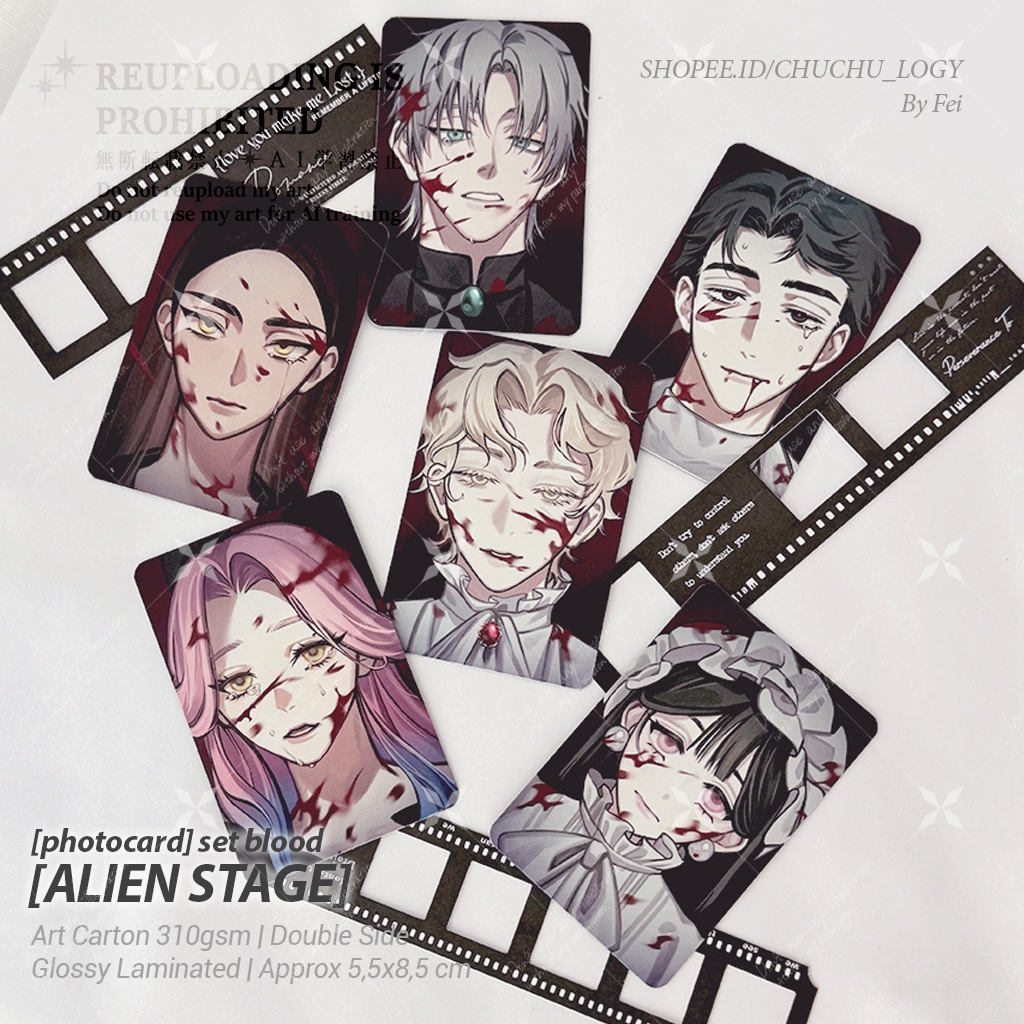 Alien Stage [Echoes of Silent Garden] Photocard Glossy laminated double ...