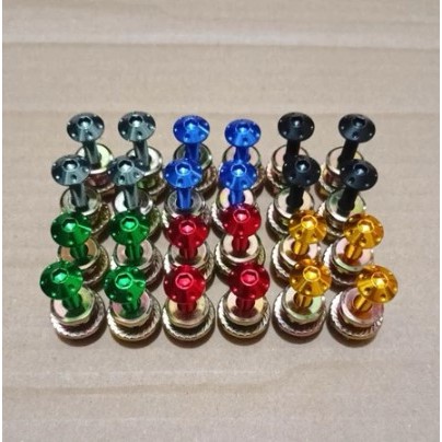 PROBOLT VISOR SCREW BOLT PLUS ANTI-BREAK NUT BOLT NMAX PCX AEROX ADV ...