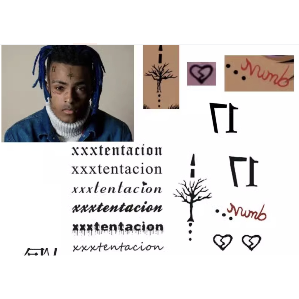 Tattoo Temporary XXXTentacion Temporary Tattoos | Shopee Philippines
