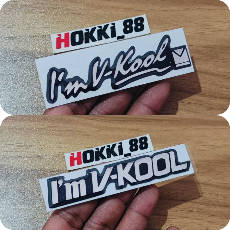 I'm V-kool embossed flexible window film emblem sticker im vkool ...