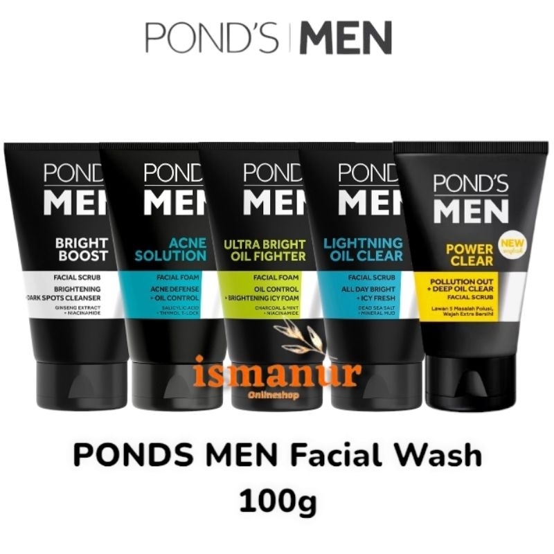 Ponds MEN Facial Wash 100G | Shopee Philippines