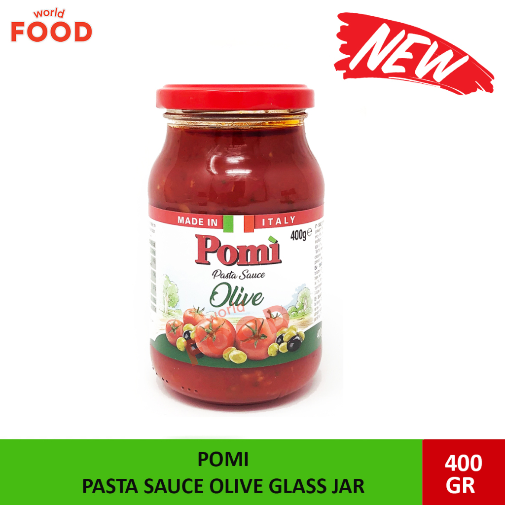 Pomi PASTA SAUCE OLIVE GLASS JAR 400GR | Shopee Philippines