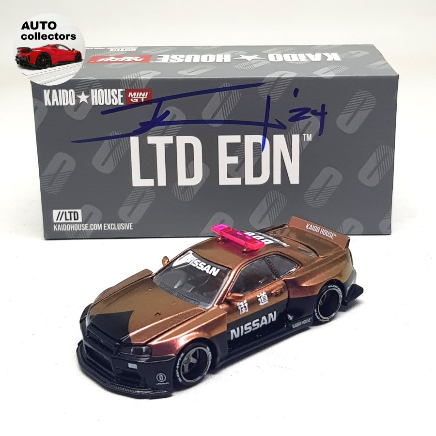 Mini GT Kaido House Nissan Skyline GTR R34 Police LTD EDN Magic Pink ...