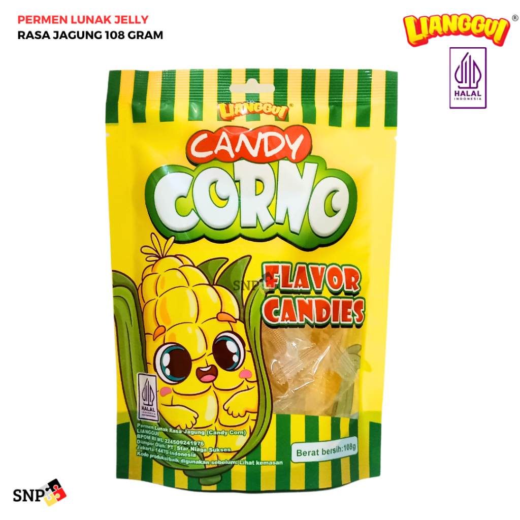 Lianggui SOFT CANDY GARNO JELLY CORN FLAVOR 108 GRAM | Shopee Philippines