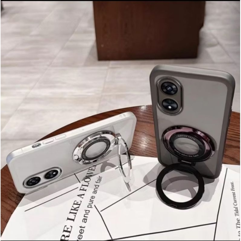 Oppo A98 5G Magsafe Silicon Case Combination Stand Holder Magsafe ...