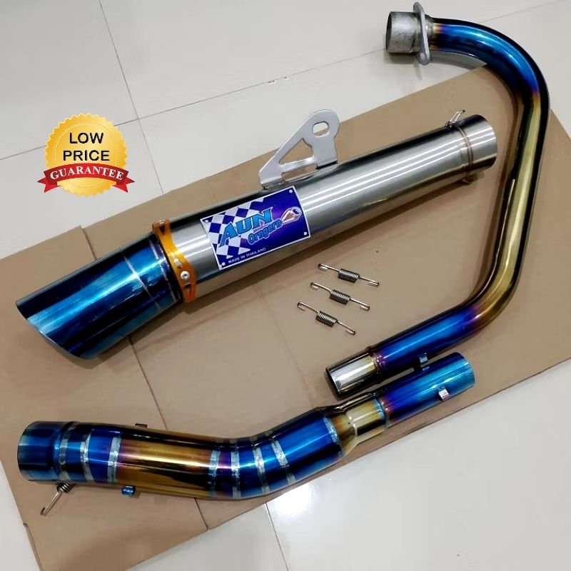 Exhaust muffler AUN Full Set for Dl 150 Pinoy 125/150 Raider 150 Fi Tmx ...