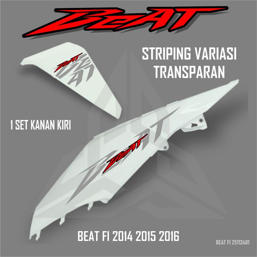 Beat FI STRIPING TRANSPARENT SIMPLE VARIATION OF BEAT WRITING | Shopee ...