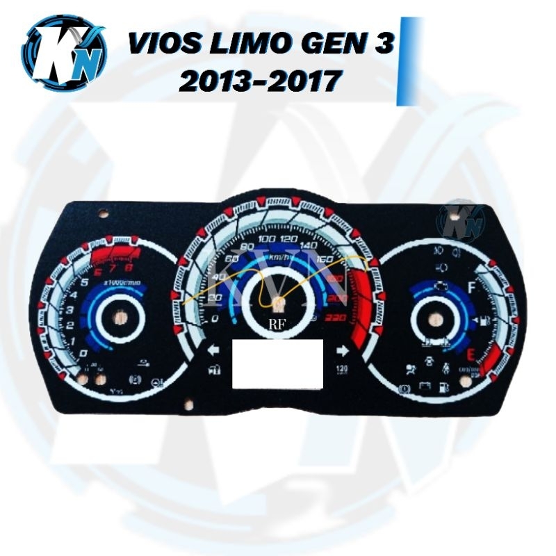 2013-2017 Toyota Vios Limo gen 3 Speedometer Variation panel board ...