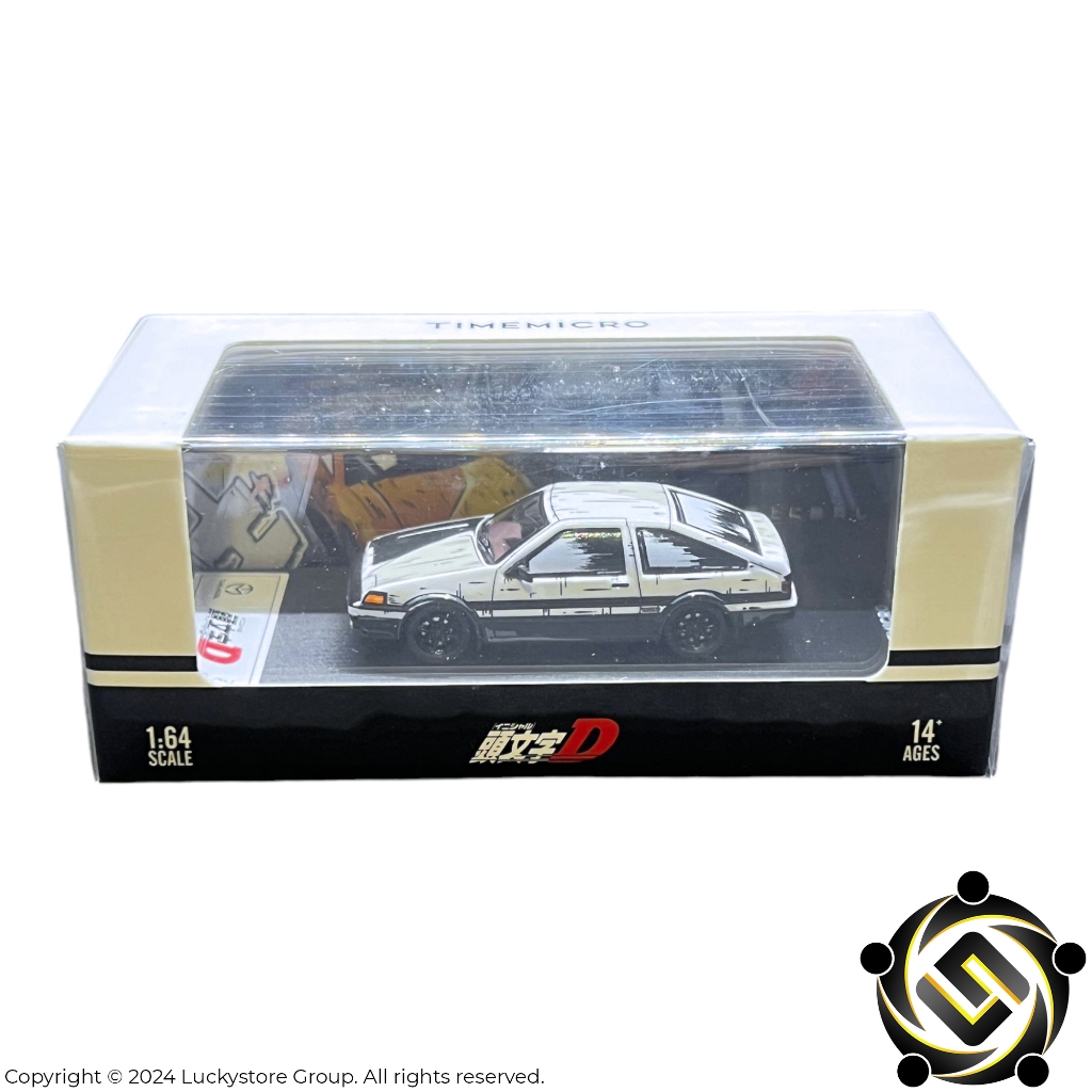 Time Micro 1:64 Toyota AE86 Initial D White Carbon Hood Comic Version ...