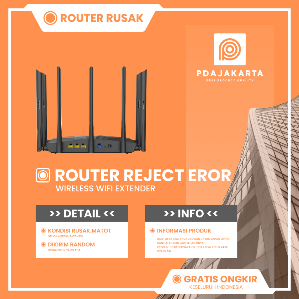 TENDA Ac23 Wireless WiFi Dual Band Tent Router Damaged Router/Broken ...