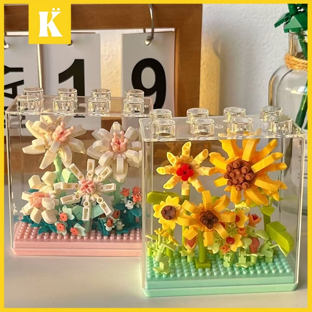 Keeppley Dream Flower Box Flower Building Block Toy Puzzle Block Flower ...