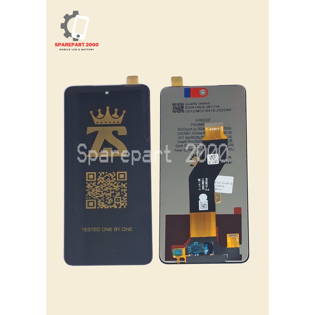 LCD INFINIX SMART 8/SMART 8 PRO/HOT 40I INCELL/X6525/XSMART 8 PLUS ...