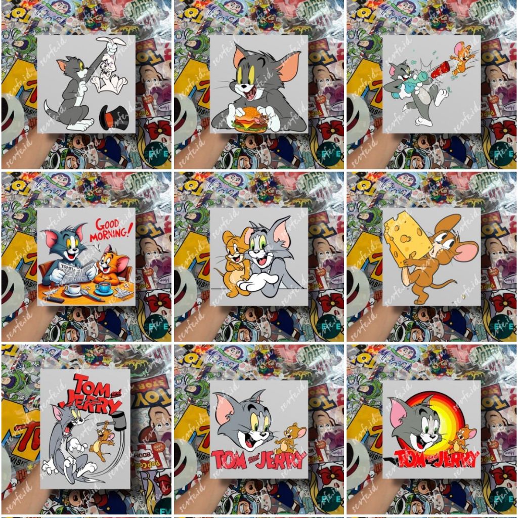 Iron-on Screen Printing DTF Stickers TOM & JERRY Stickers | Shopee ...