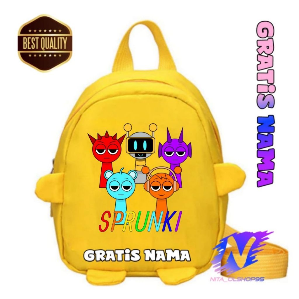 Incredibox SPRUNKI PRESCHOOL KINDERGARTEN SCHOOL CHILDREN'S BACKPACK ...