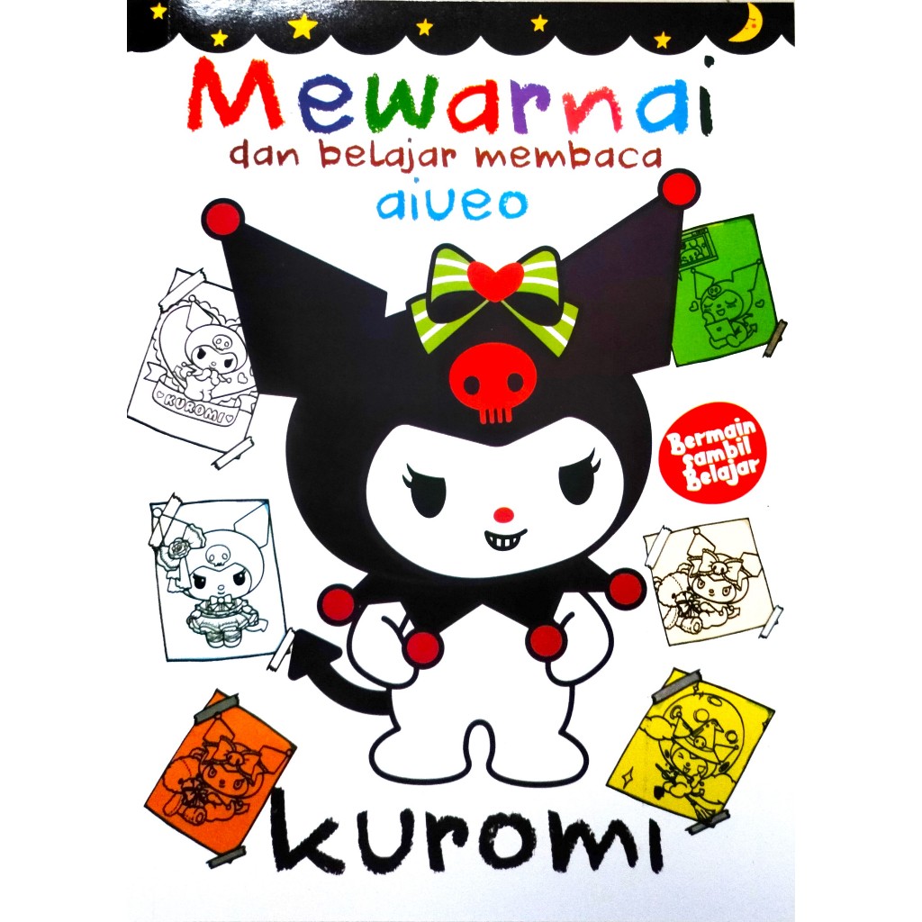 Kuromi Character Coloring Book for Preschool and Kindergarten Children ...