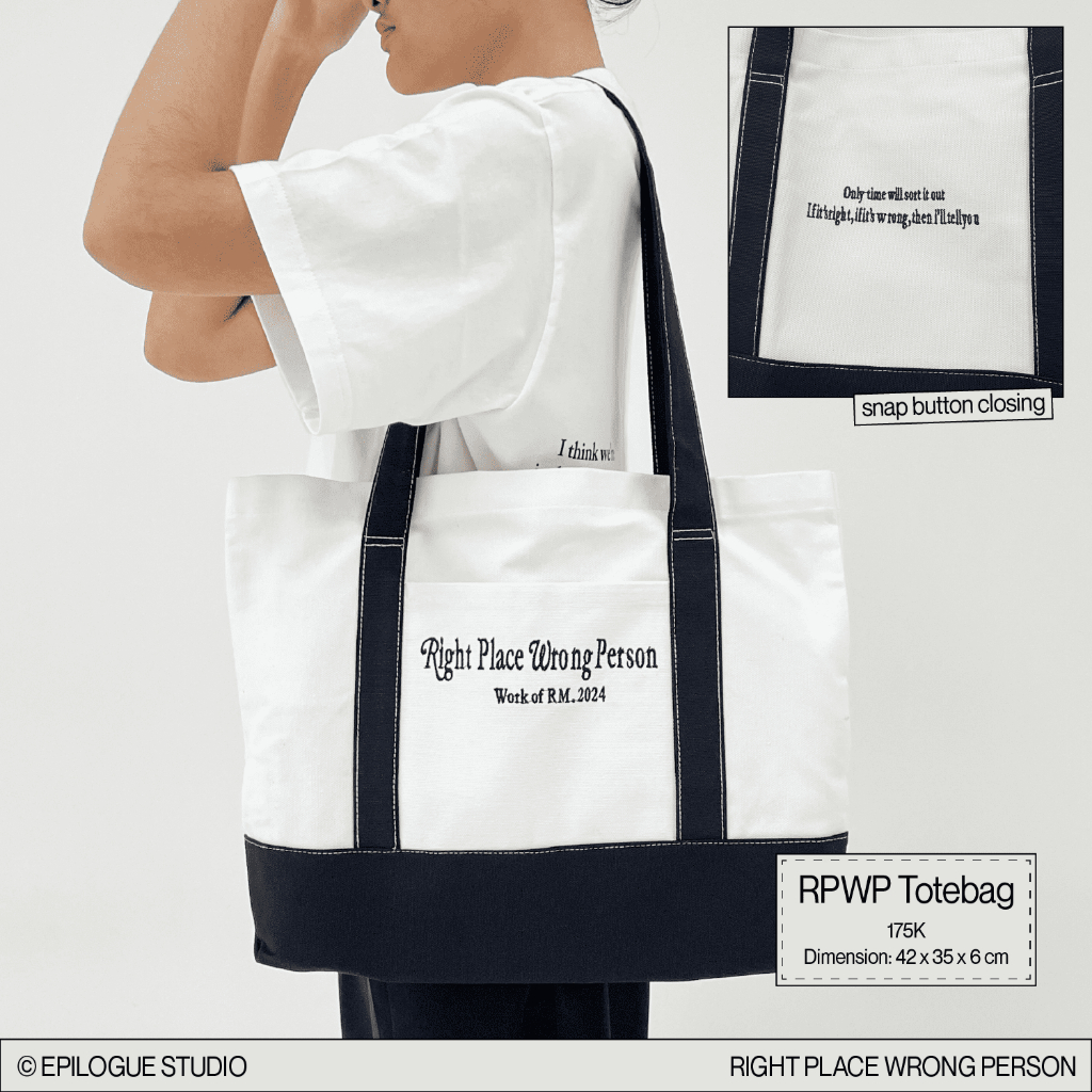 Rpwp Totebag | Rm Right Place Wrong Person Series by Epilogue Studio ...