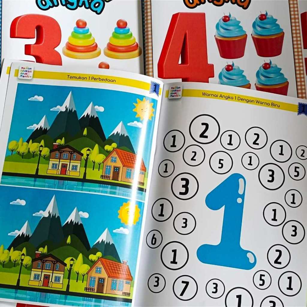 Children's WORKSHEETS 2 3 4 5 6 years Printable LEARNING NUMBERS ...
