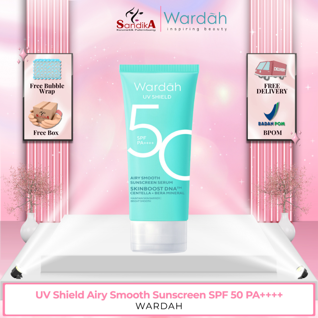 Wardah UV Shield Airy Smooth Sunscreen Serum SPF 50 PA++++ | Shopee ...