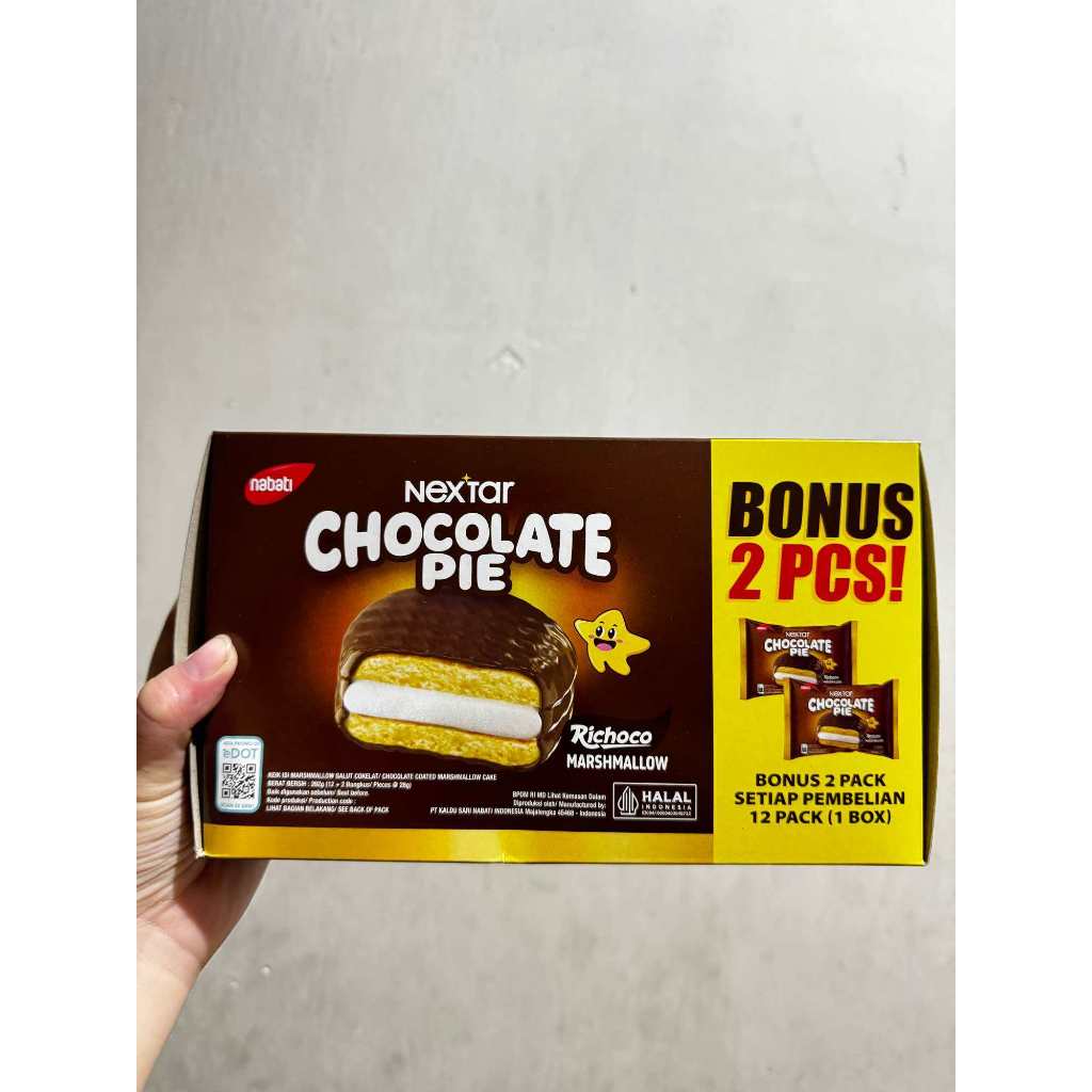 Nabati NEXTAR CHOCOLATE PIE CONTENTS 12 | Shopee Philippines