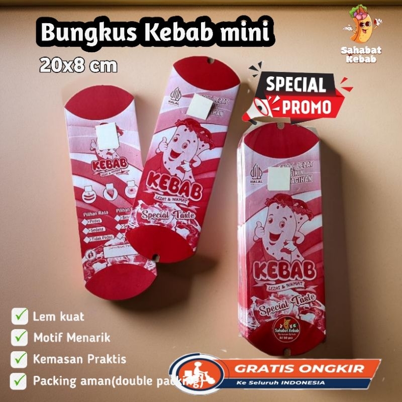 100 mini kebab container wrapping paper - mini kebab packaging box pull ...