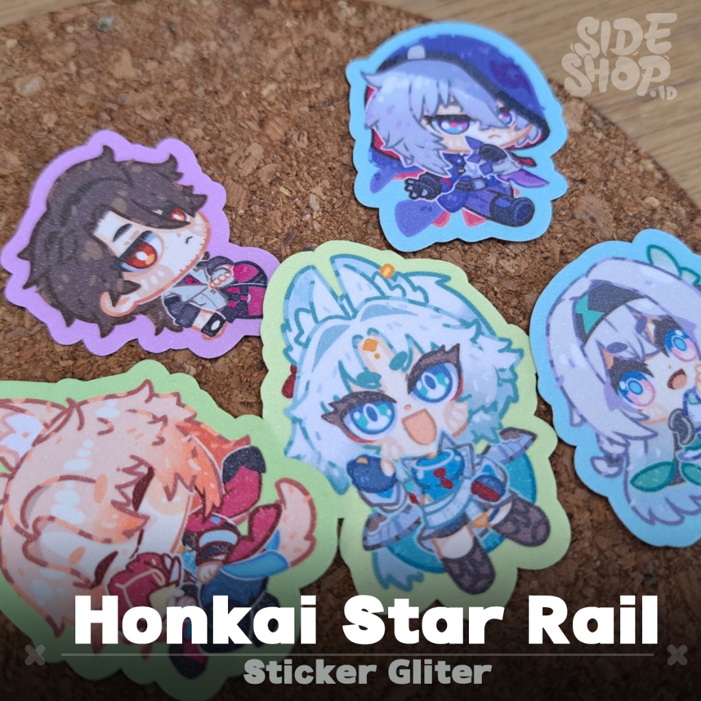 Honkai Star Rail - Glitter Sticker (Firefly, Feixiao, Gallagher, Moze ...