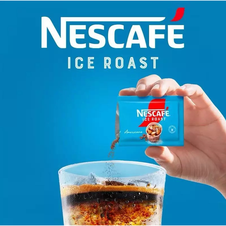 HITAM Nestle Nescafe Ice Roast Americano Instant Black Coffee 2gr 1 ...